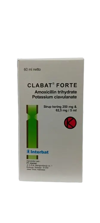 CLABAT FORTE DRY SYR 60ML | Tabi Anugerah Pharmindo Jayapura