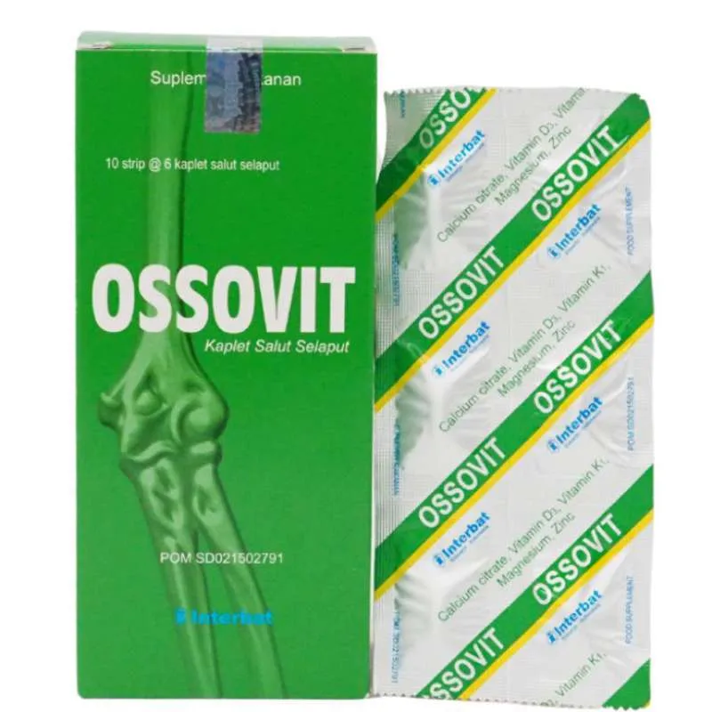 OSSOVIT 60 (Box/60 Kaplet) | Tabi Anugerah Pharmindo Jayapura