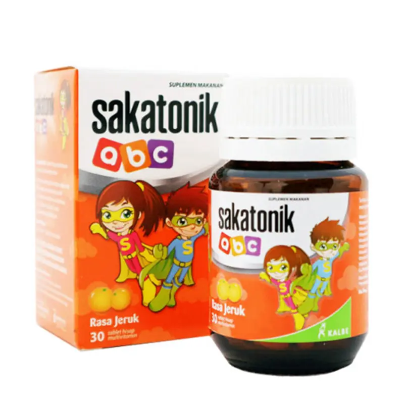 SAKATONIK ABC ORANGE (Botol/30 Tablet) | Tabi Anugerah Pharmindo Jayapura