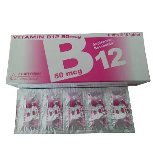 VITAMIN B12 50 MCG Box/100 Tablet (AFI) | Tabi Anugerah Pharmindo Jayapura